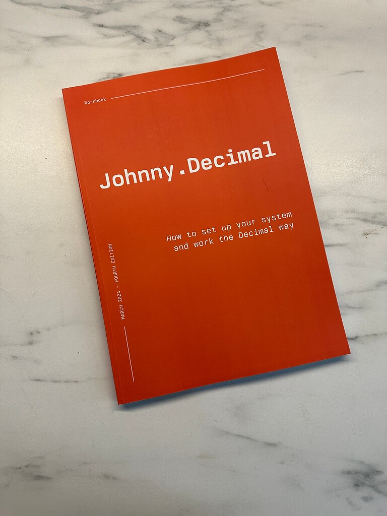 Anyone Else Printed The Workbook? - The Johnny.Decimal system - Johnny ...