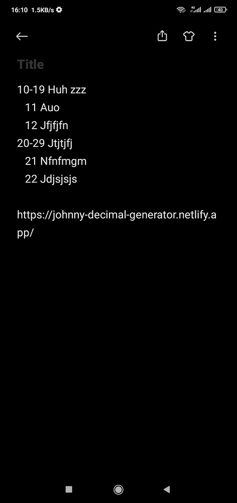 Alpha: Drag-n-drop J.D Index Generator - 11 Core Concepts - Johnny.Decimal