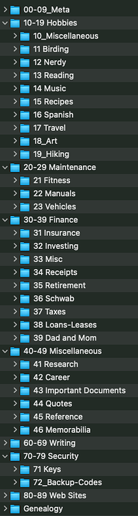 JD for Personal/Family Life - 14 Build your system - Johnny.Decimal forum