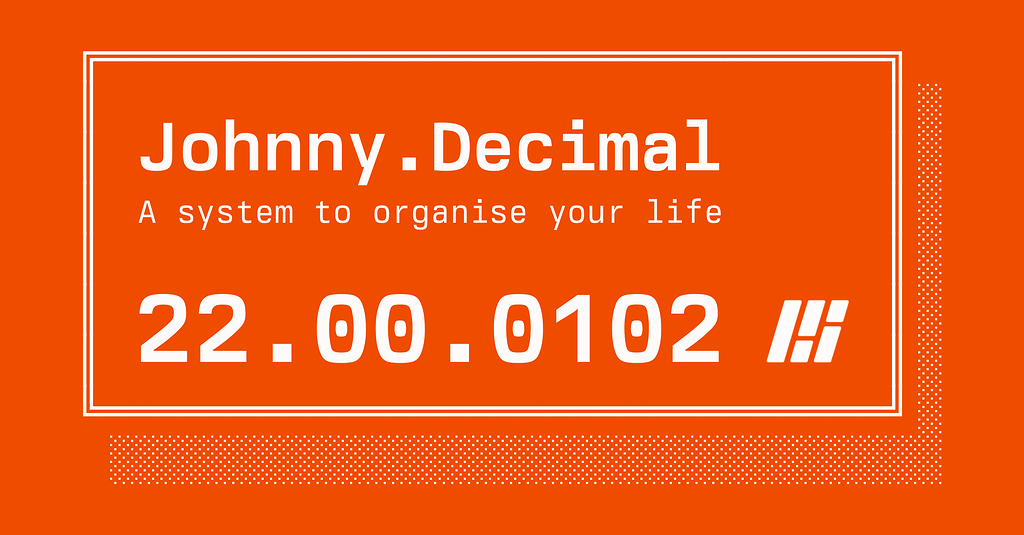 22.00.0102: The Small Business System - 22 Blog - Johnny.Decimal forum