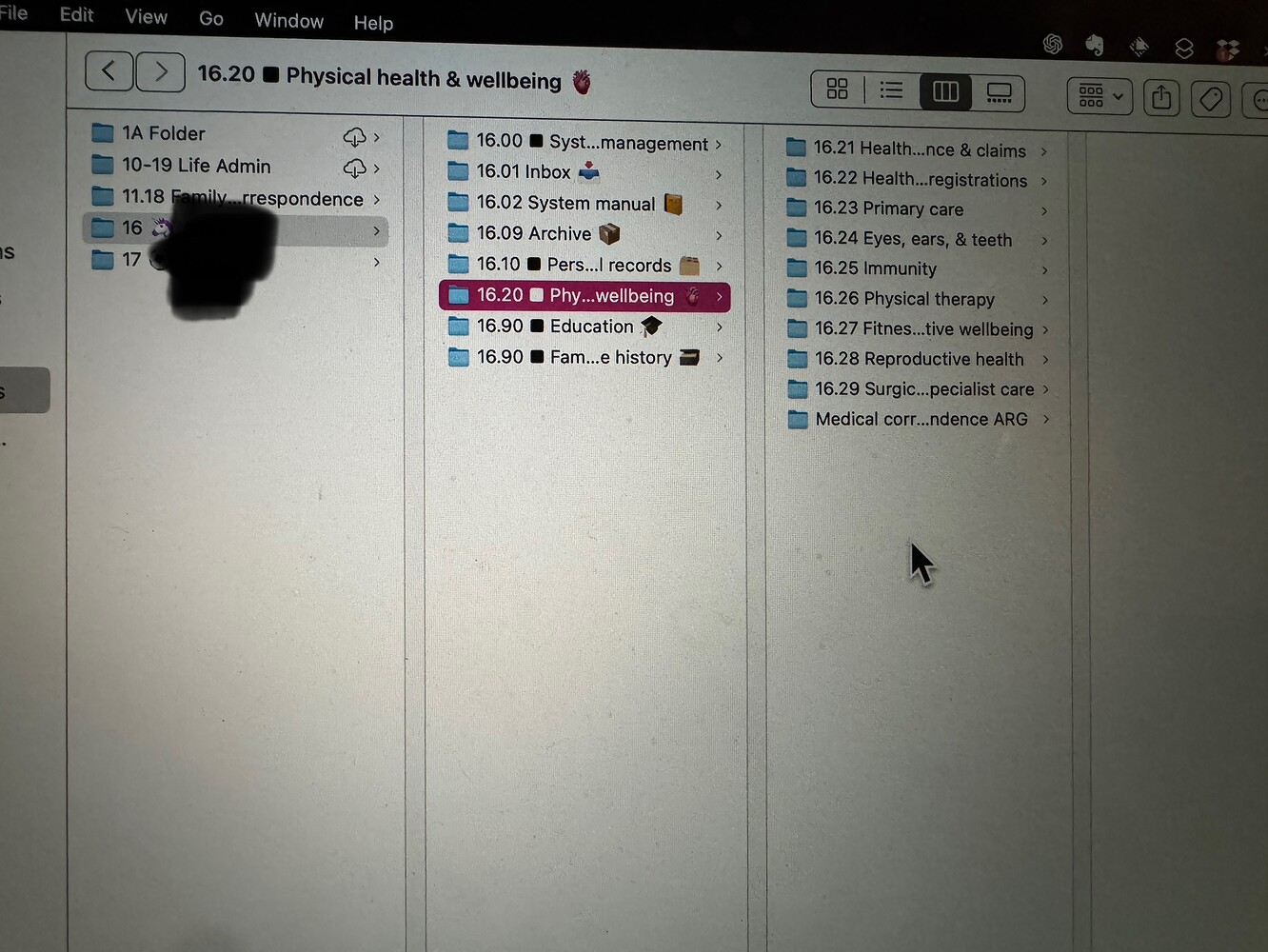 Separate "11 Self" from Life Admin area - Life Admin System - Johnny ...